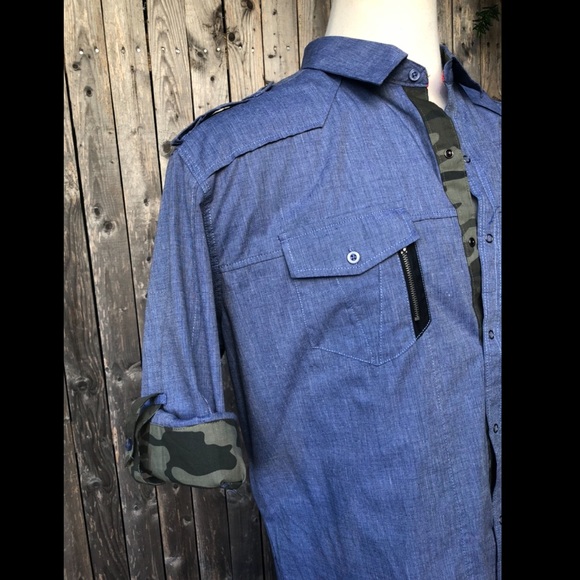 Sovereign Code | Shirts | Sovereign Code Shirt Camouflage Cuff Snaps ...